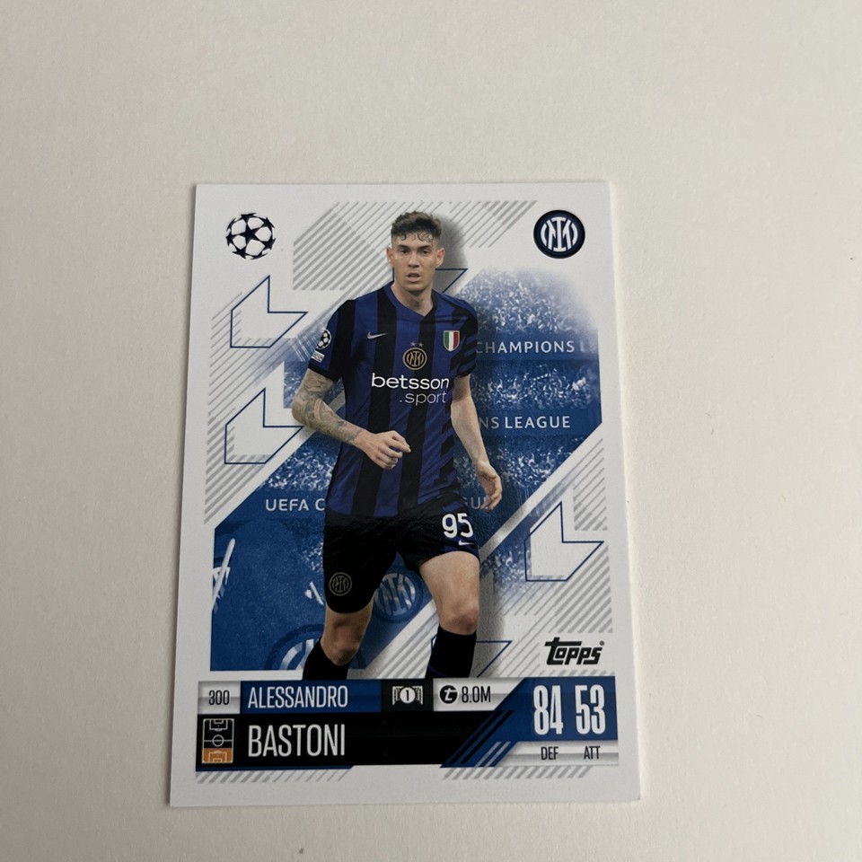 Match Attax 2024/25 Champions League Alessandro Bastoni Base Card #300 ...