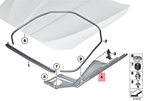 Genuine BMW Hybrid M5 5 F10 F11 F18 518d Locator Seal Front Right ...