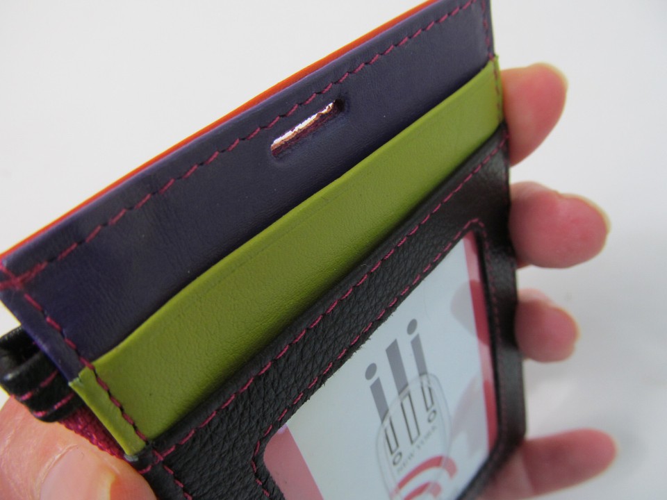 Debit Credit Card Holder Wallet Insert RFID Blocking W/ Zipper Pocket ...