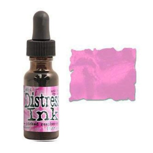 Tim Holtz Distress Ink Pad Re-inker 14ml - Picked Raspberry ...