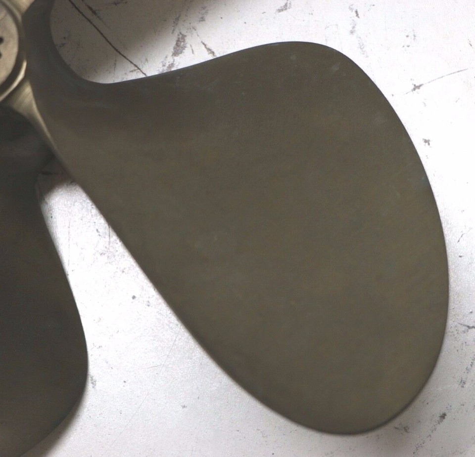 14 X 20 BRONZE 4 Blade LH Propeller 1-1/8" Bore Inboard Wheel Prop Q9 ...