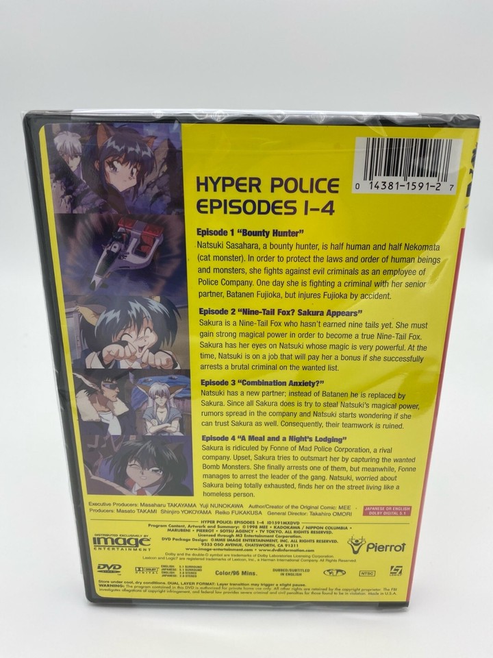 Hyper Police: Episodes 1-4 (DVD, 2002) 14381159127| eBay