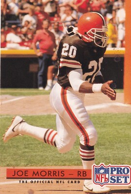 1992 Pro Set #143 Joe Morris NFL Cleveland Browns + (Yes 4 Free Mystery ...