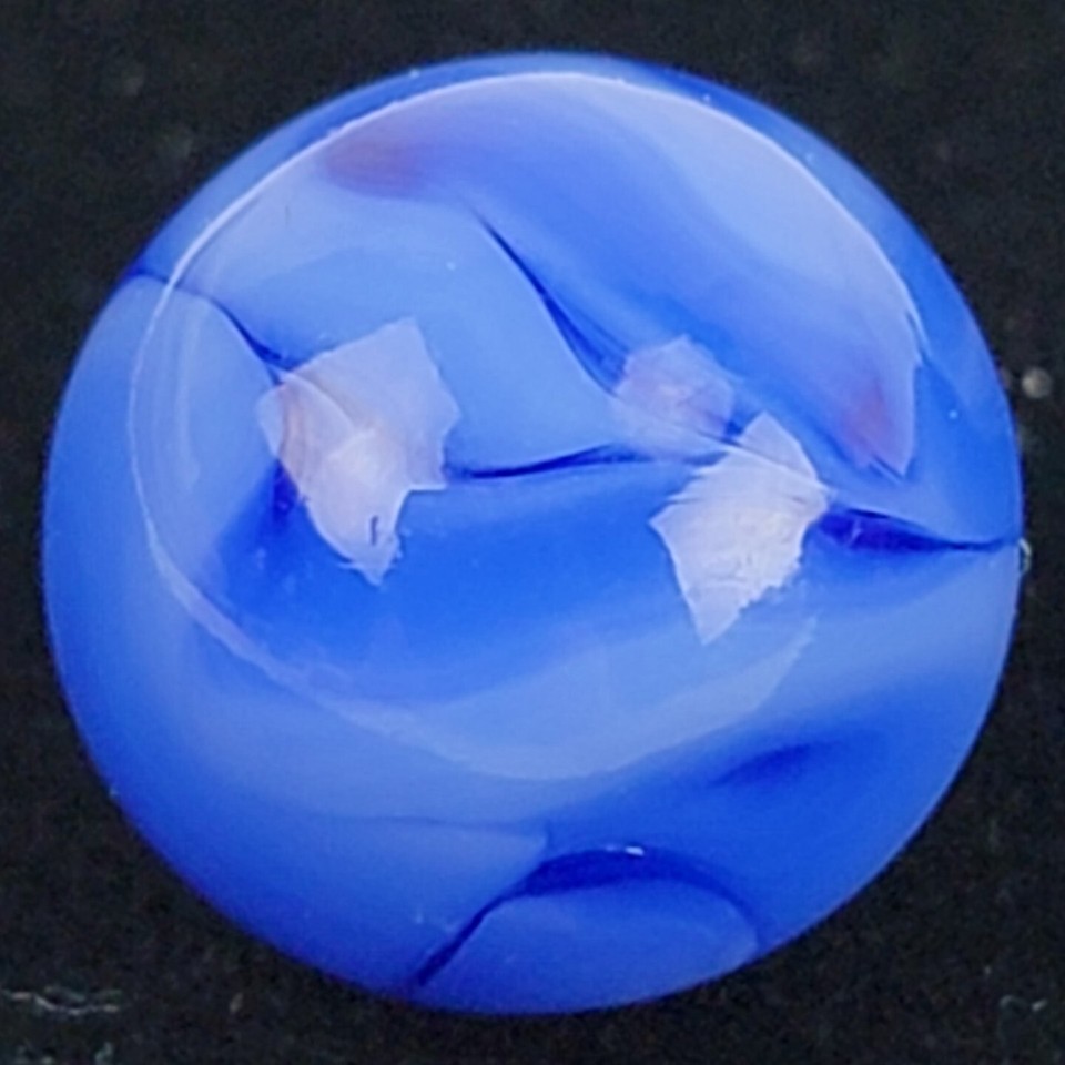 MARBLES: ONE CHAMPION AGATE BLUE SWIRL NEAR MINT PLUS .60" | eBay