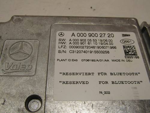 MERCEDES A W177 C W205 SPRINTER W906 PARKING ASSIST ECU A0009002720 REF ...