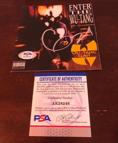 GZA Wu Tang Clan Enter the 36 Chambers Signed Autographed CD Cover PSA ...