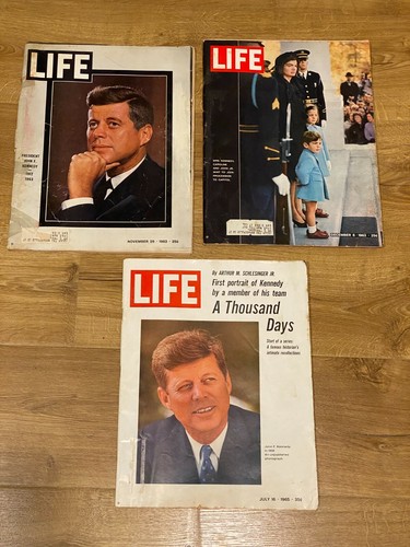 Lot of 3 Life Magazines JFK Kennedy Nov, Dec1963 - July 1965 | eBay