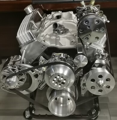 Small Block Chevy Serpentine Conversion Kit A/C PS ALT SBC 283 302 327 ...
