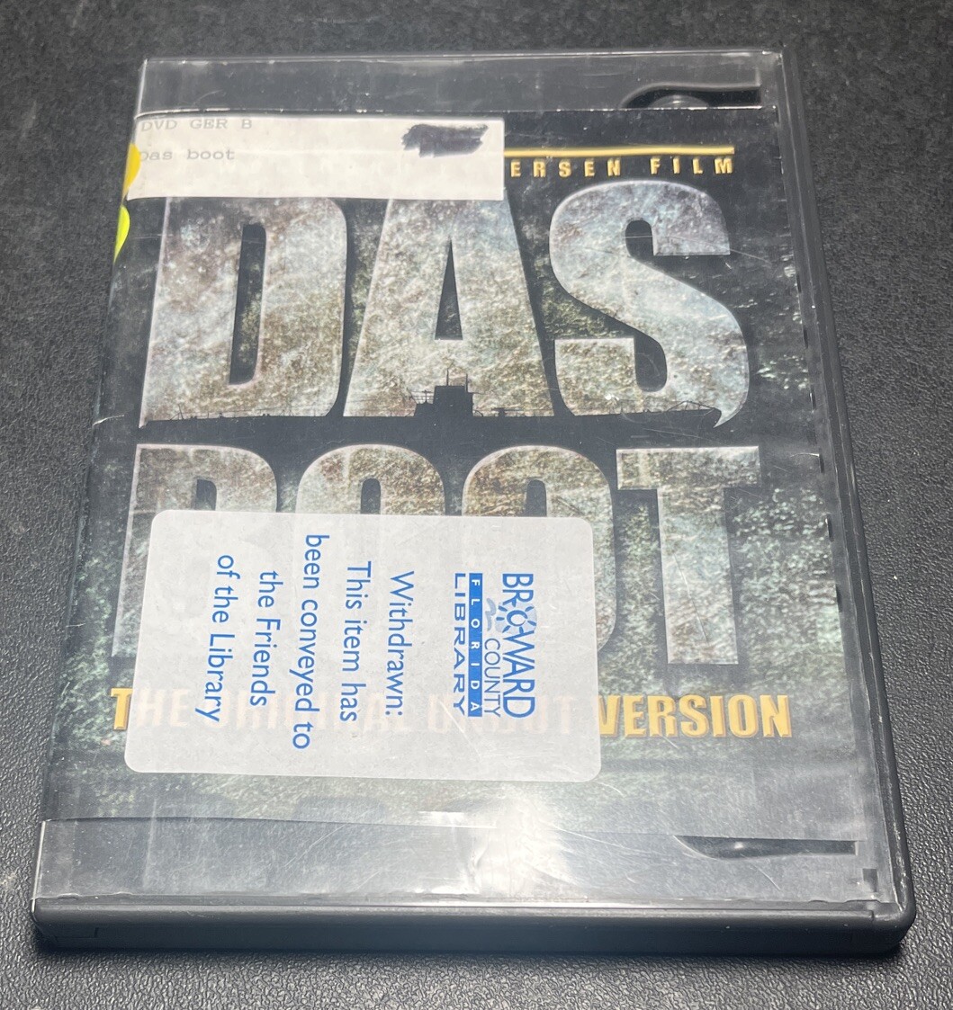 Das Boot (DVD, 1981) The Original Uncut Version Ex Library Copy Tested ...