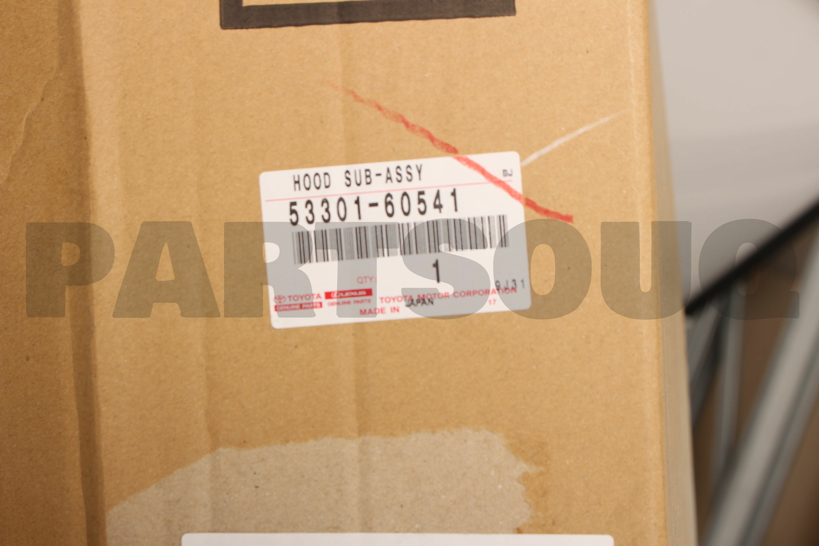 5330160541 Toyota Hood SUBAssy 53301-60541 Genuine OEM Part for sale ...