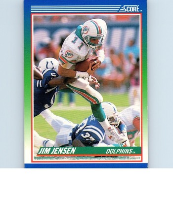 Jim Jensen 84 Dolphins 1990 Score NFL Football Trading Card | eBay