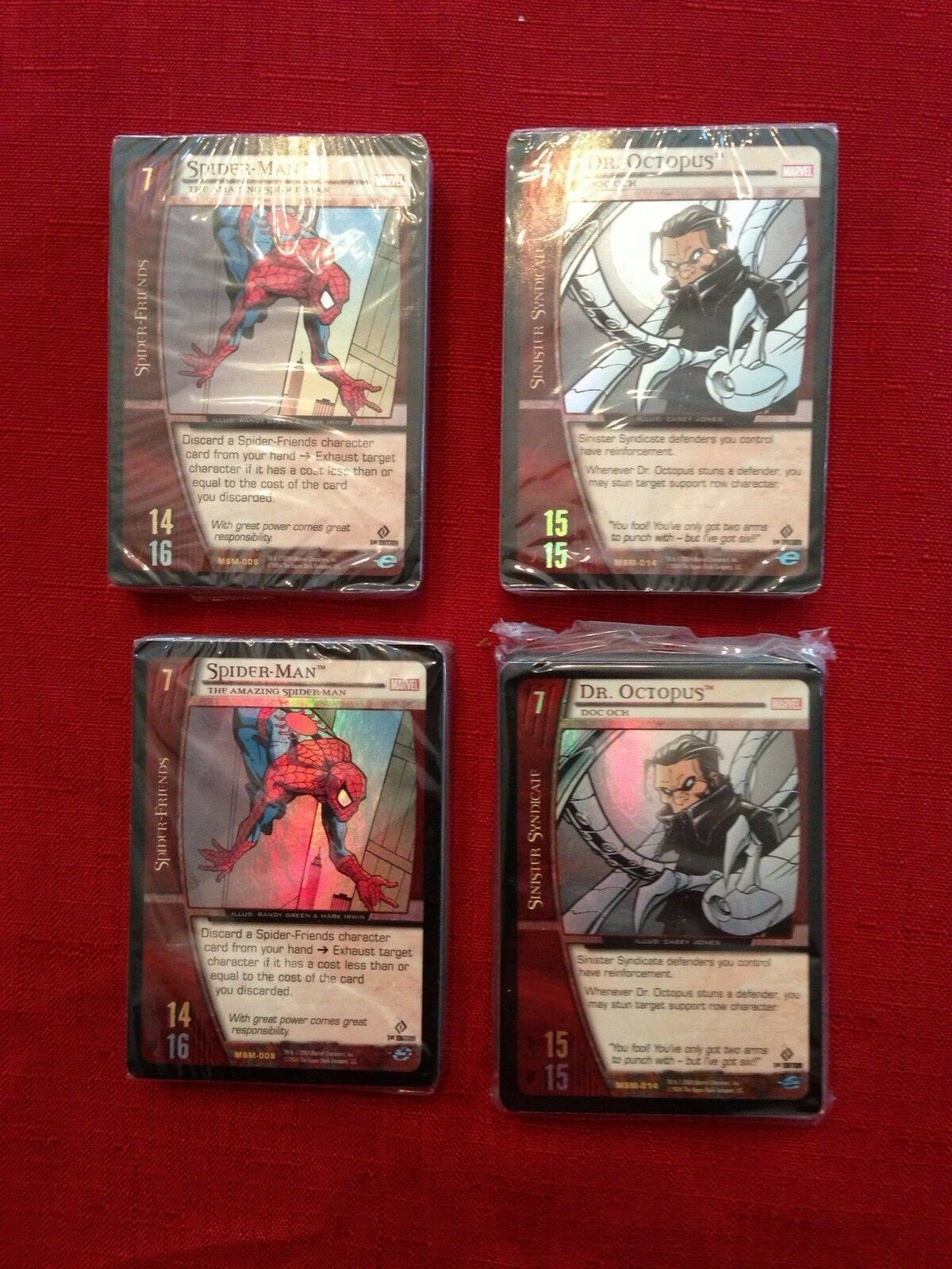 Marvel DC VS System Trading Card Game Collection Lot Upper Deck ...
