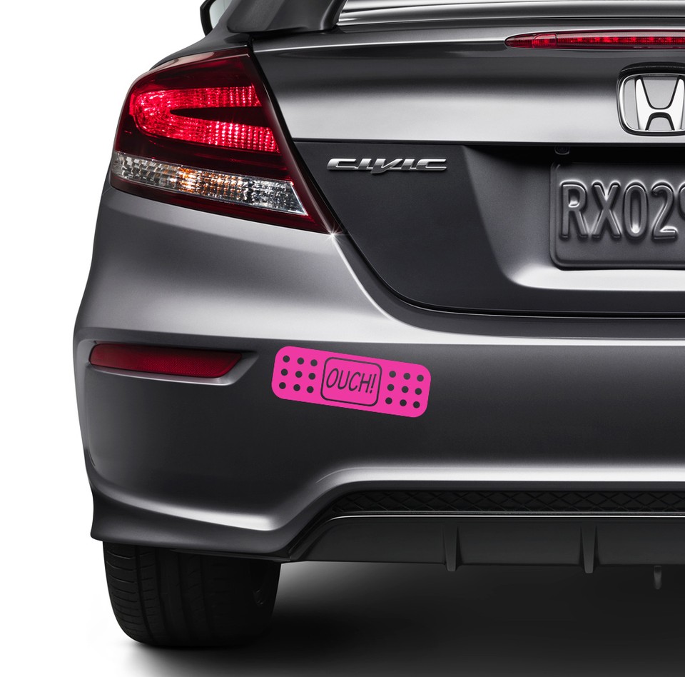 Car OUCH Band Aid Funny Vinyl Decal 4x4 Fatlace Stanced Slammed Lowered ...