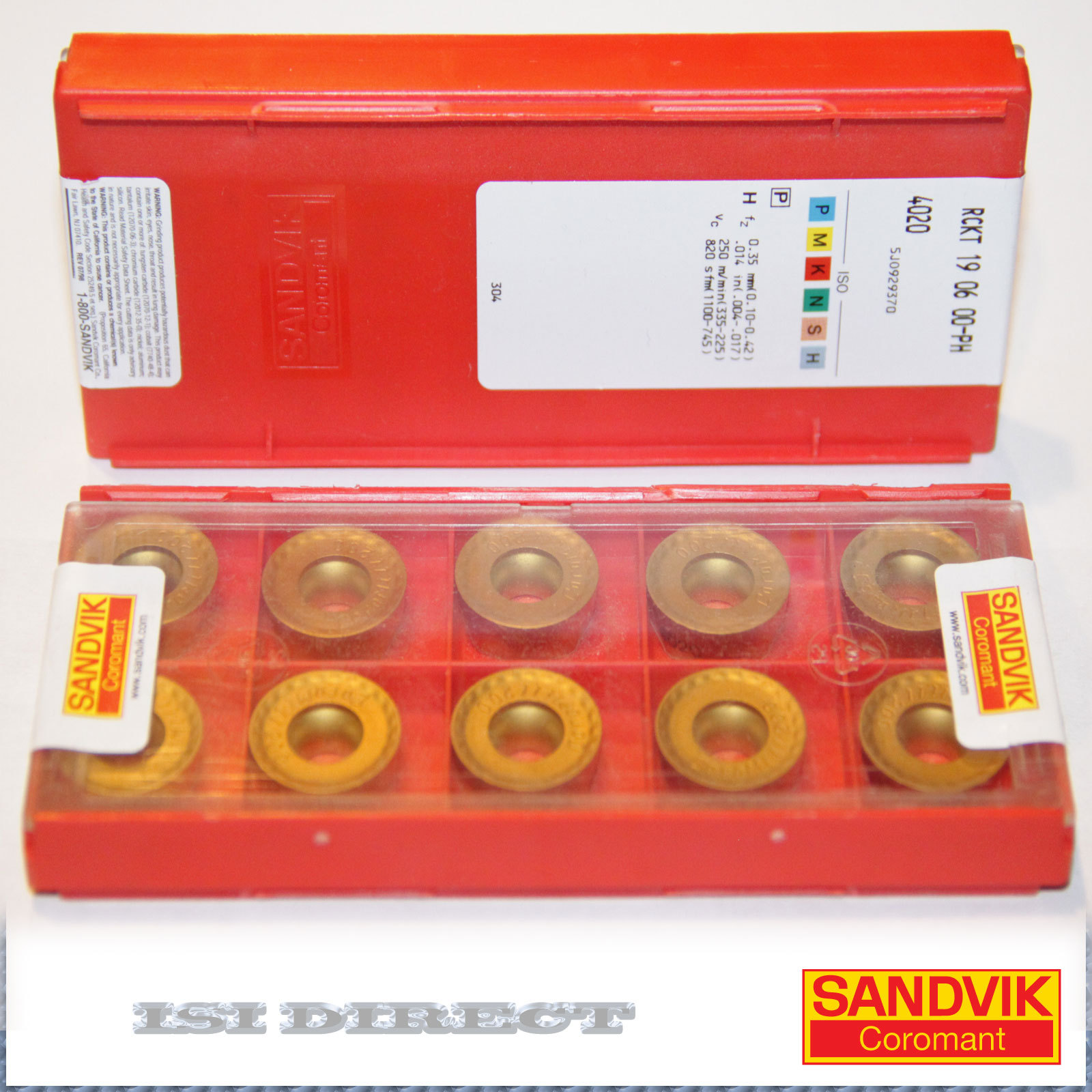 RCKT 19 06 00 PH 4020 SANDVIK *** 10 INSERTS ** FACTORY PACK ** | eBay