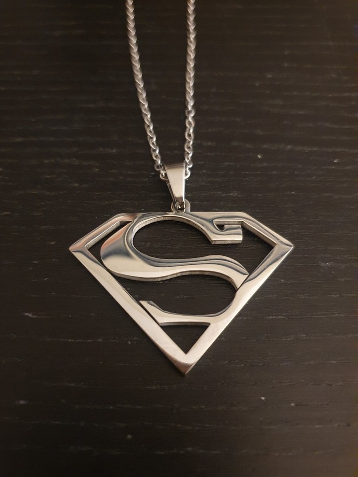 large SUPERMAN S COMIC TV HERO Pendant 22" necklace | eBay