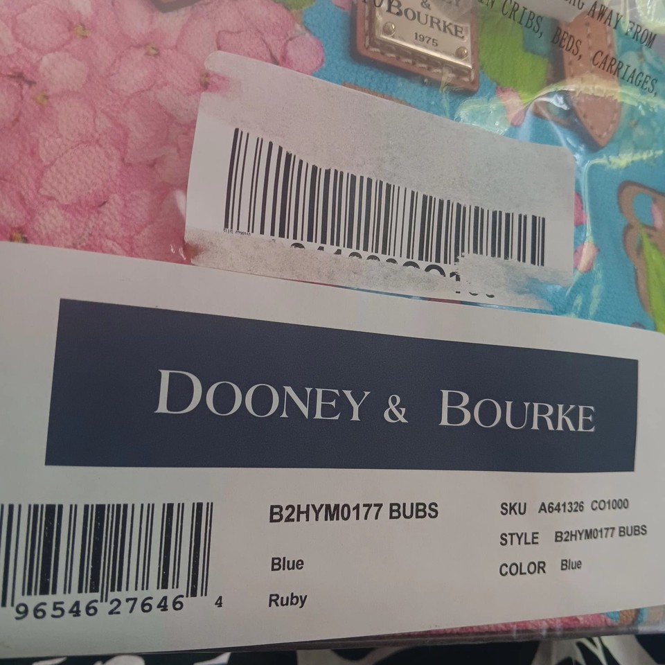Dooney & Bourke Hydrangea Monogram Ruby Purse NWT Wrapped in original ...