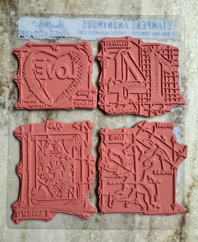 TIM HOLTZ Stampers Anonymous *VALENTINE BLUEPRINT* Rubber Stamp Set ...