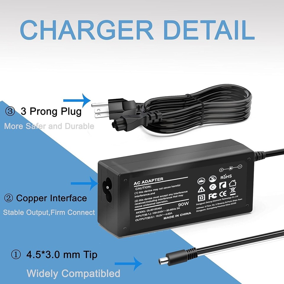 90W for Dell OptiPlex Micro Power Supply 3090 7050 5070 MFF PC Adapter ...