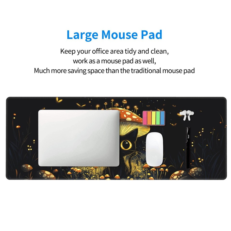 Cat Large Mouse Pad Extended Desk Mat for Keyboard and Mouses Gaming ...