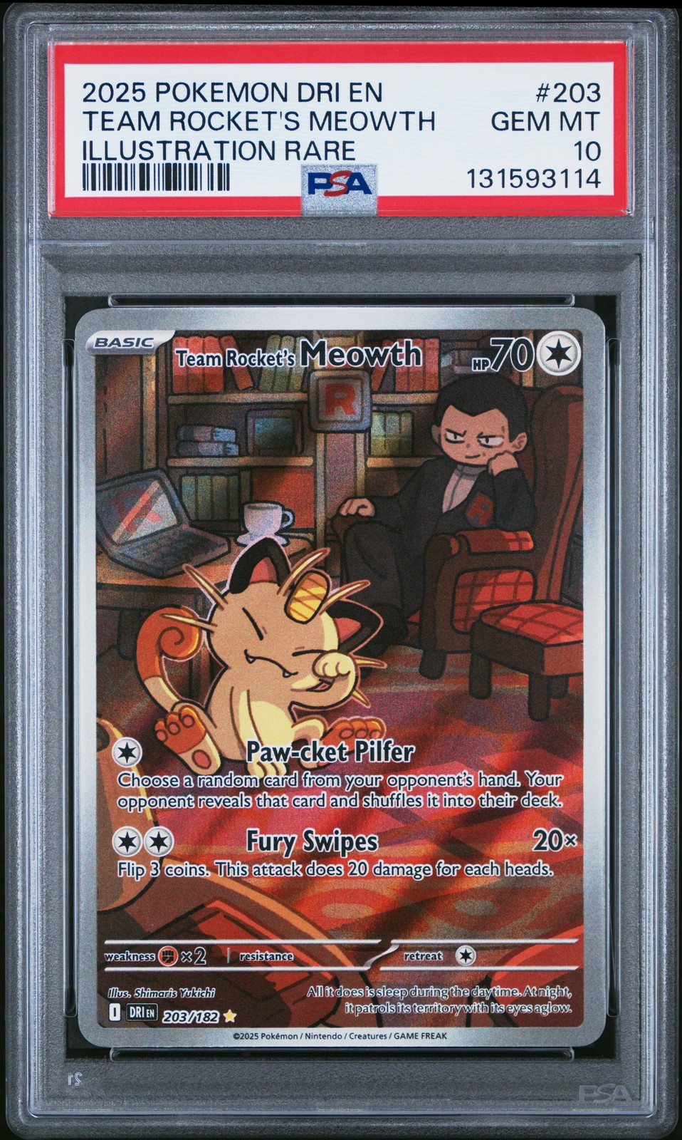 Team Rocket's Meowth 2025 Scarlet & Violet: Destined Rivals #203/182 ...