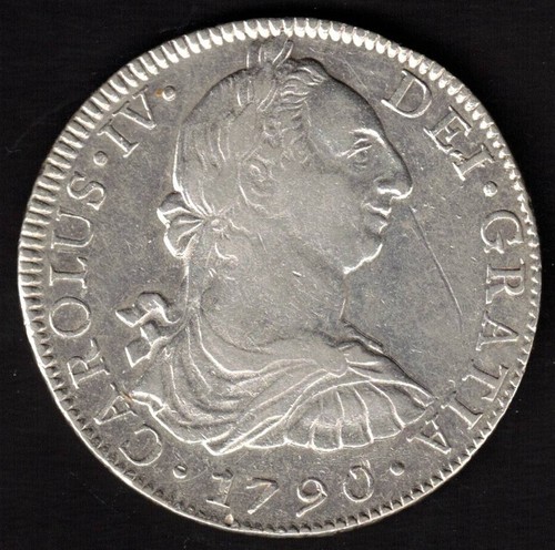 Spain Coin 8 Reales Carlos IV 1790 Mexico FM - Silver | eBay UK