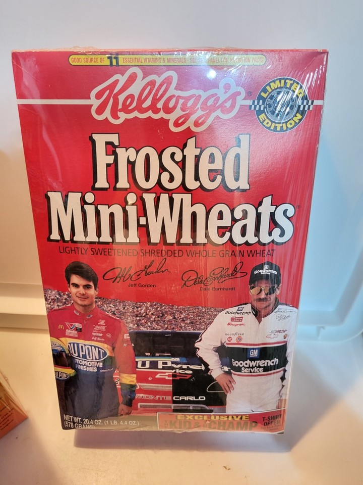 dale earnhardt wheaties & mini wheats with Jeff Gordon cerial boxes ...