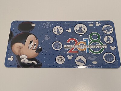 BRAND NEW - 2018 WALT DISNEY WORLD MICKEY MOUSE LICENSE PLATE - DISNEY ...