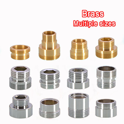 Faucet Brass Adaptor Female Male Thread Tap Aerator Connector Various ...