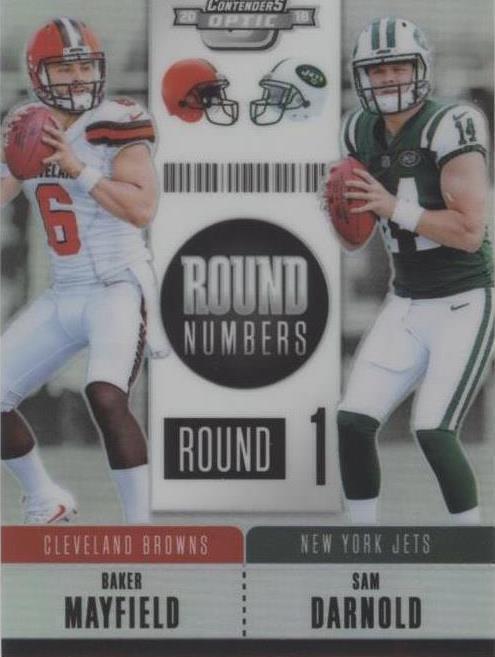 2018 Panini Contenders Optic - Round Numbers Baker Mayfield, Sam ...