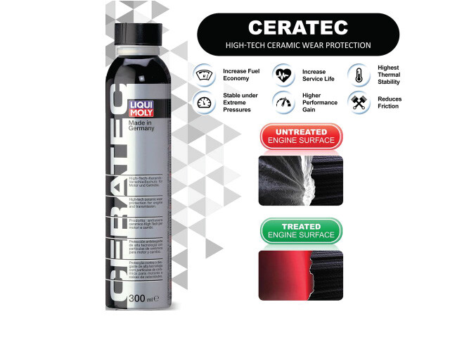 2x Liqui Moly 3721 Cera Tec Additive 300ml Oil High Tech Ceramic for ...