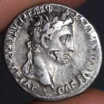 Augustus Denarius Ancient Roman Empire Silver Coin Gaius Lucius Caesar ...