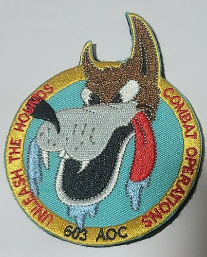 603 AOC unleash the hounds wolf Patch | eBay