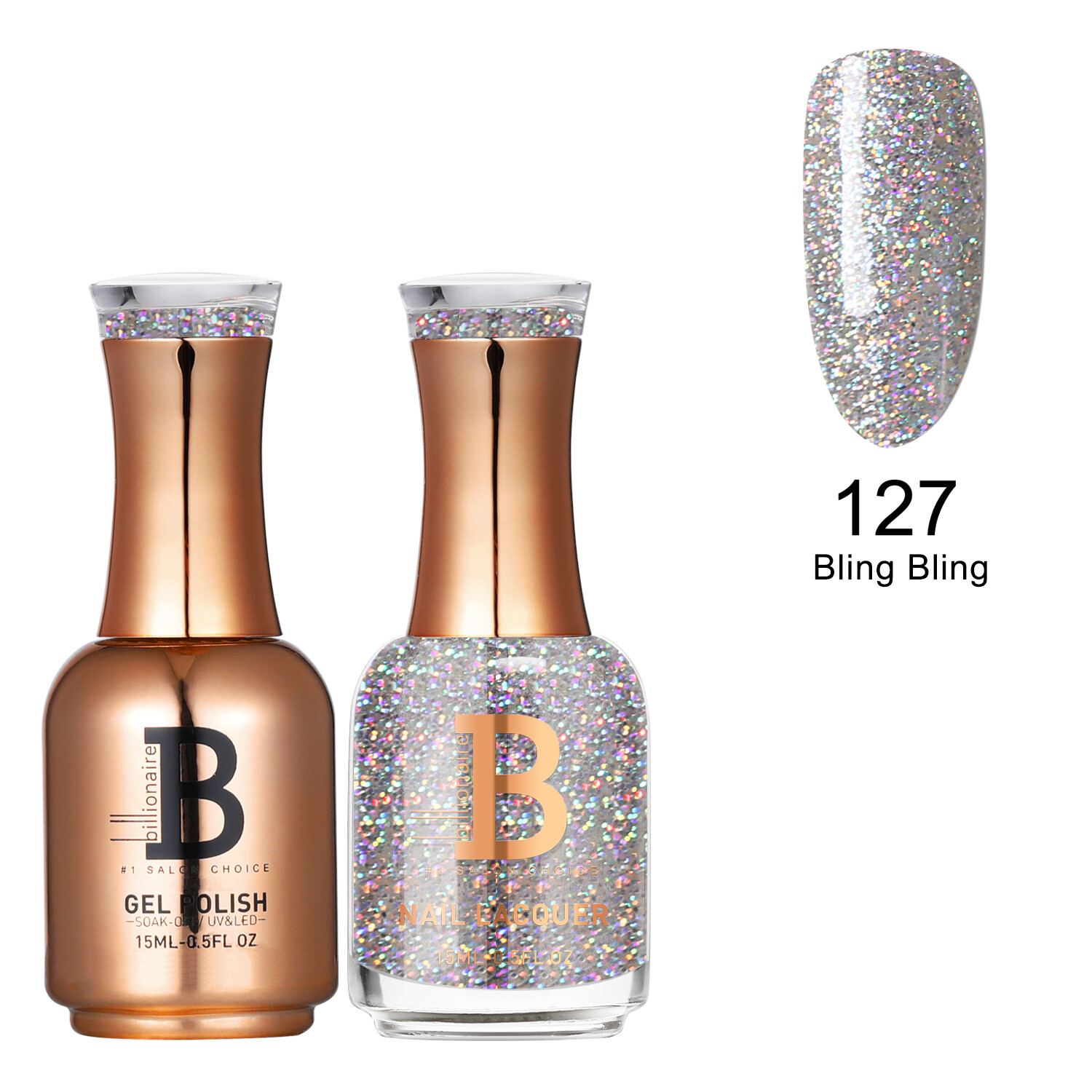 Billionaire Gel & Lacquer Duo - 127 Bling Bling 15ml | eBay