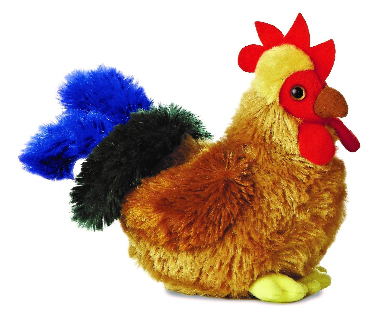 COCKEREL AURORA MINI FLOPSIE PLUSH COCKEREL 31305 SOFT HEN TOY CHICKEN ...