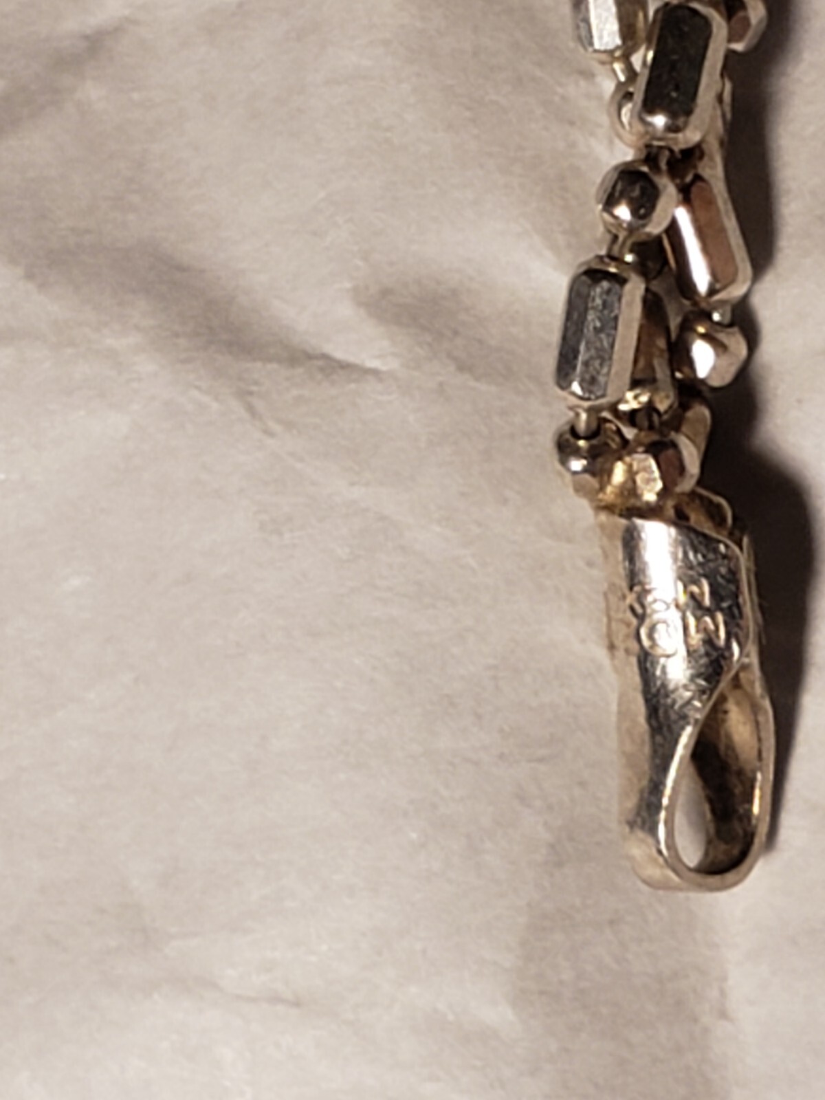 Sterling Silver 925 MD28V MEXICO Chain Necklace 22", NEEDS REPAIR, 9 ...