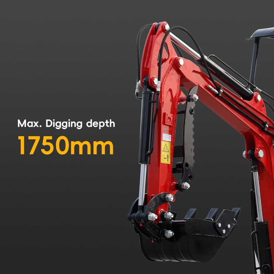 One Ton Hydraulic Mini Excavator Small Digger with Roof in Stock USA ...