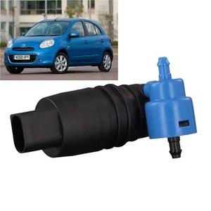Front & Rear Windscreen Washer Pump Fits Nissan Micra 2002 through to ...