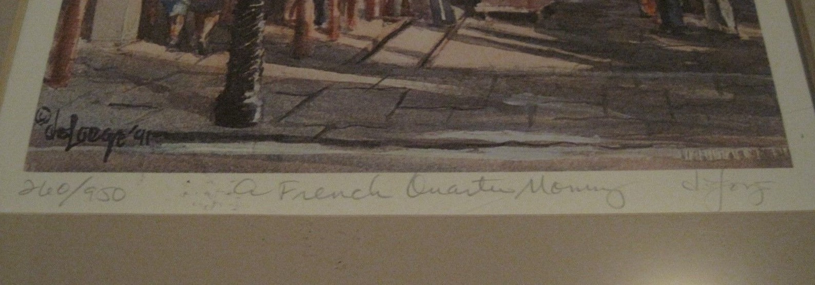 ANN DELORGE "3 PRINTS IN ONE FRAME" LEs SIGNED NEW ORLEANS ART PRINTS ...