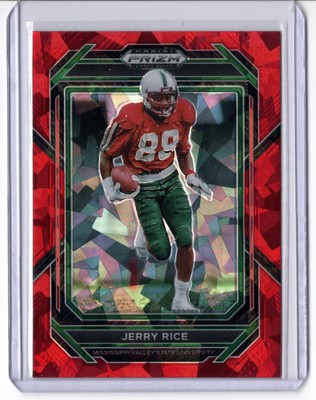 JERRY RICE 2023 Prizm Draft Picks PRIZM RED ICE #51 SAN FRANCISCO 49ers ...