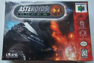 Asteroids Hyper 64 Nintendo 64 By Crave N64 New Sealed Shrink Wrap ...