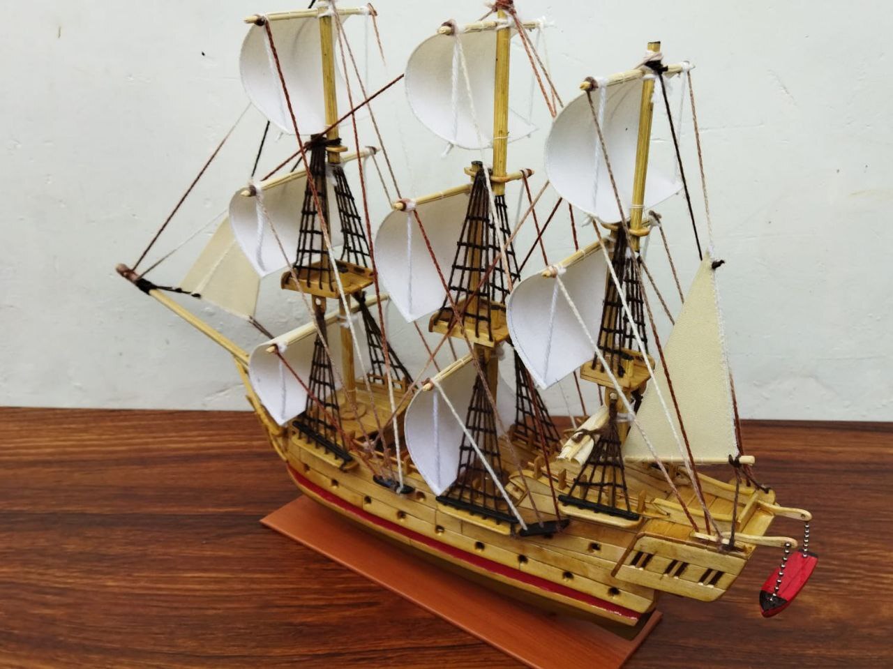 Wooden Boat Ship Diy Kit Model Toy Navy Gift Hot Sailing Assembly free ...