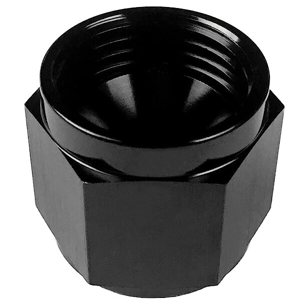 Black 4AN Female Flare Cap Block Off Fitting Plug Adapter for Fuel Oil ...