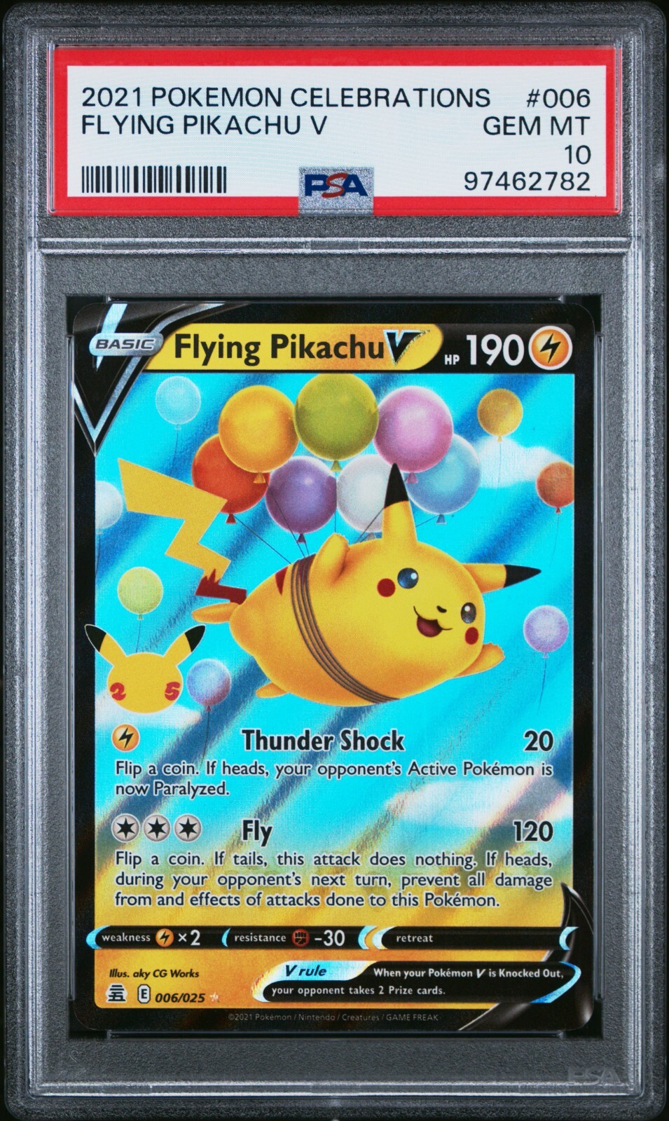 Flying Pikachu V 2021 Celebrations #006/025 Holo Price Guide - Sports ...