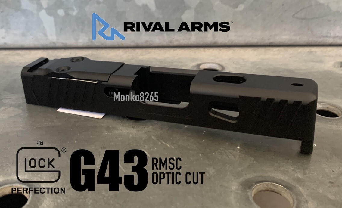 RIVAL ARMS SLIDE RMSC Optic Cut 9mm Black for GLOCK G43 G43X | eBay