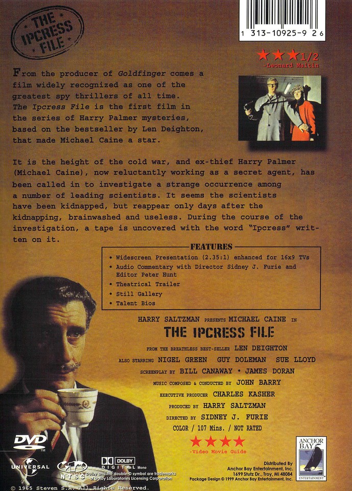 THE IPCRESS FILE (DVD, 1999) - NEW DVD 13131092592 | eBay