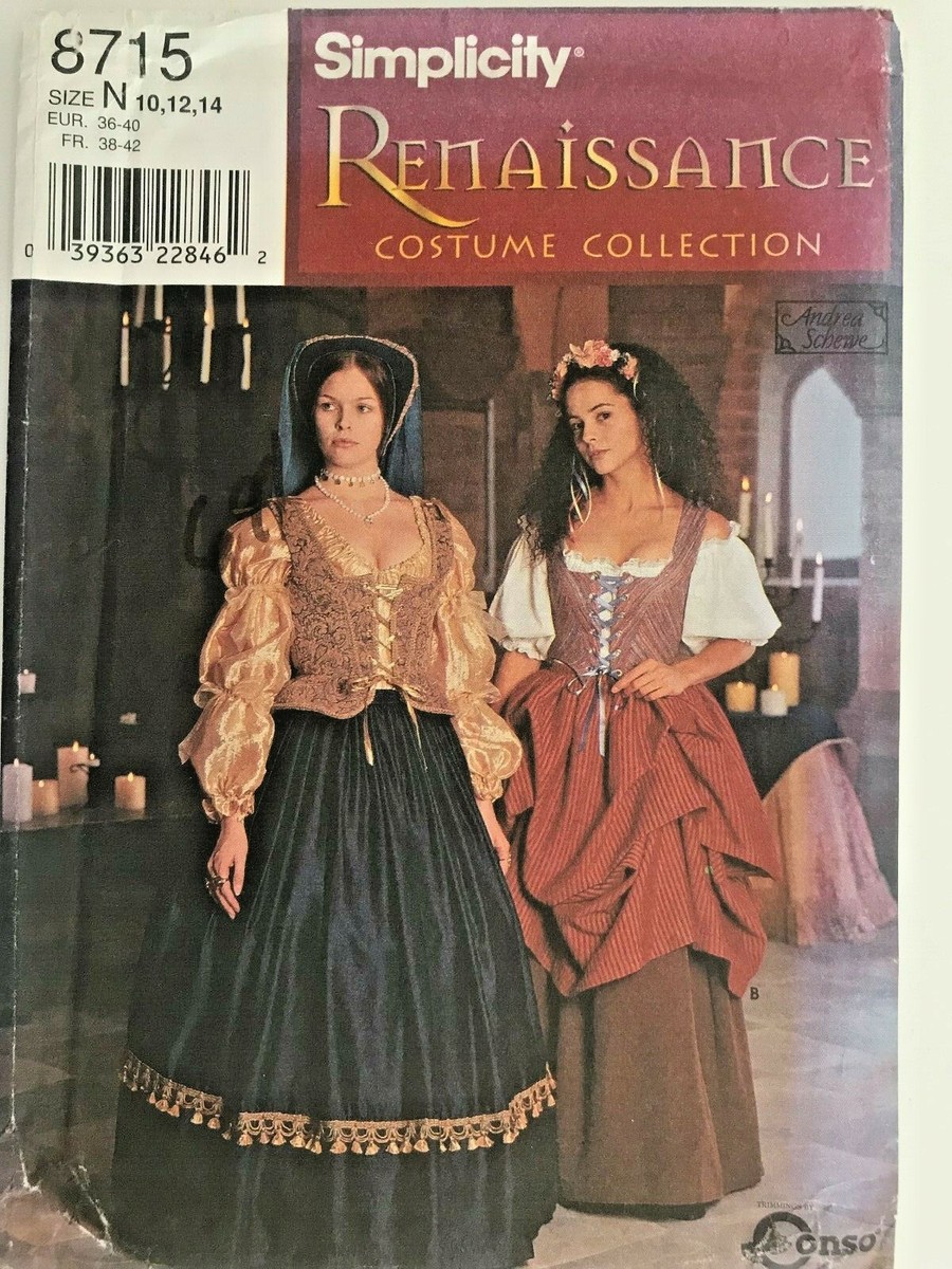 Simplicity Renaissance Costume Patterns Simplicity Sewing Pattern