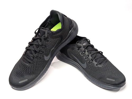 Nike Free RN 2018 Triple Black Men's Running Shoes -Size 11 NWB 942836 ...