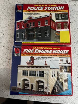 Life Like HO Police Station Building Kit Still Sealed #1382 Fire ...