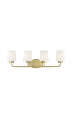 (A) Savoy House Lighting 8-4090-4-322 Capra Bathroom Vanity Light Warm ...