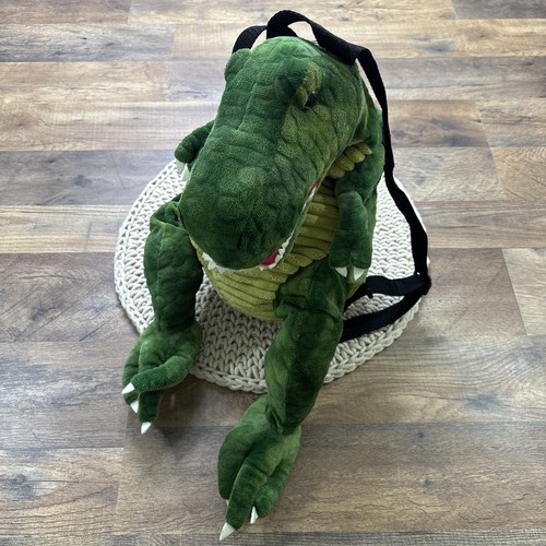 Adventure Planet T Rex Dinosaur Plush Backpack 20” Green Tyrannosaurus ...